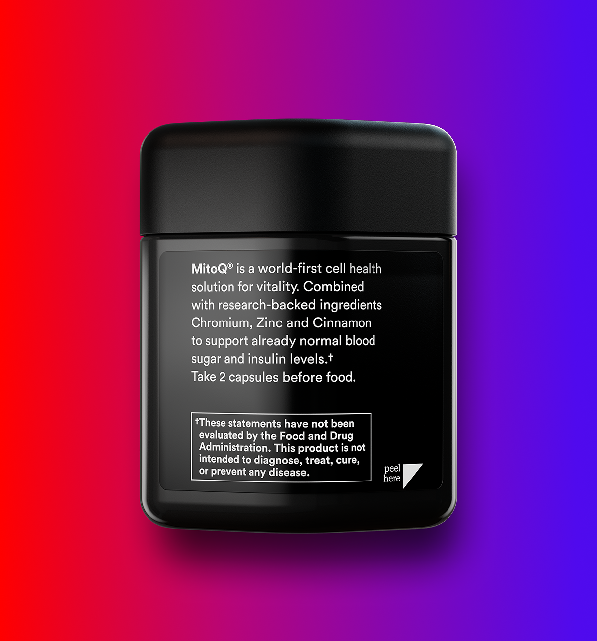 MitoQ +blood sugar - Mitoquinol mesylate, Chromium, Zinc and Cinnamon ...